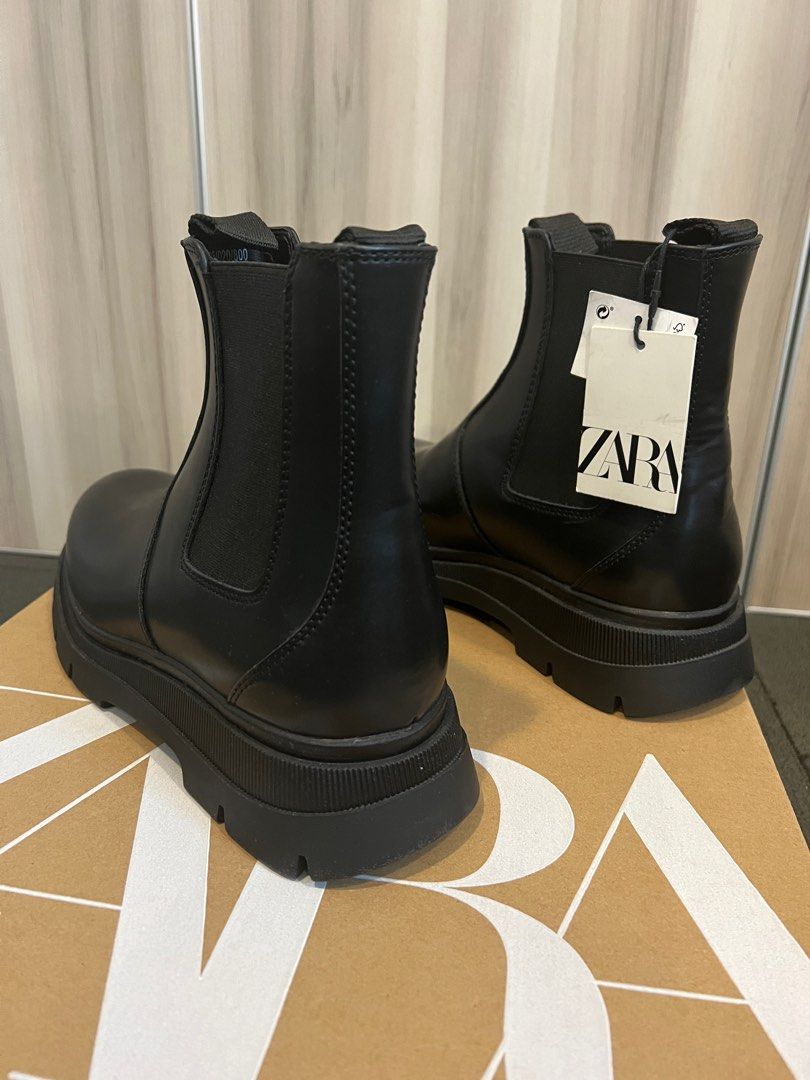 Zara Man Stylish Boot Black, Men's Fashion, Footwear, Boots on Carousell