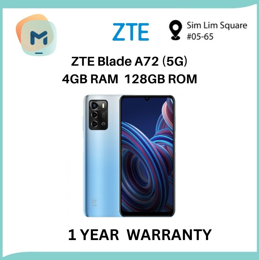 ZTE Blade A72 4+128GB (5G) Brand New, Mobile Phones & Gadgets, Mobile ...