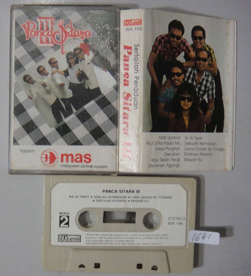 (1641) Malay Cassette Kaset Melayu ~PANCA SITARA III MAS, Hobbies & Toys, Music & Media, CDs ...