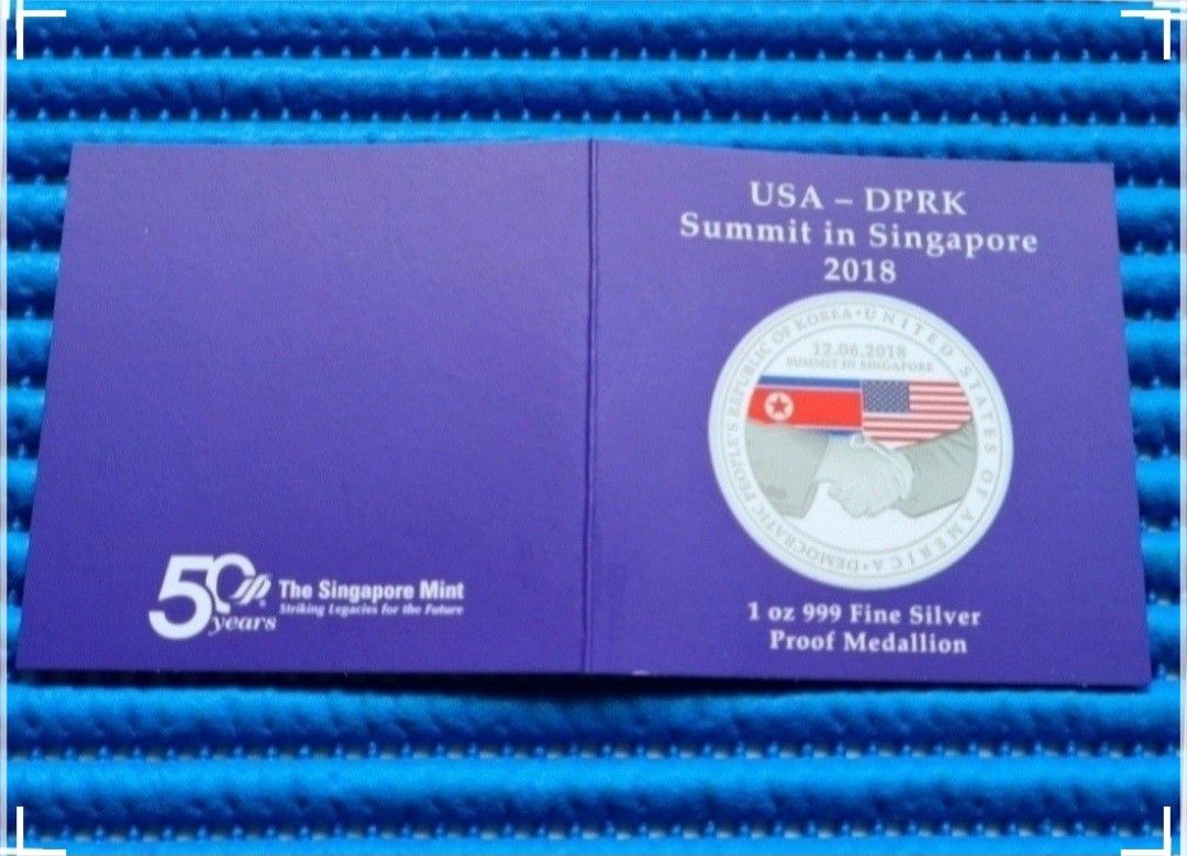 2018 United States Trump & DPRK Korea Kim Singapore Summit ...