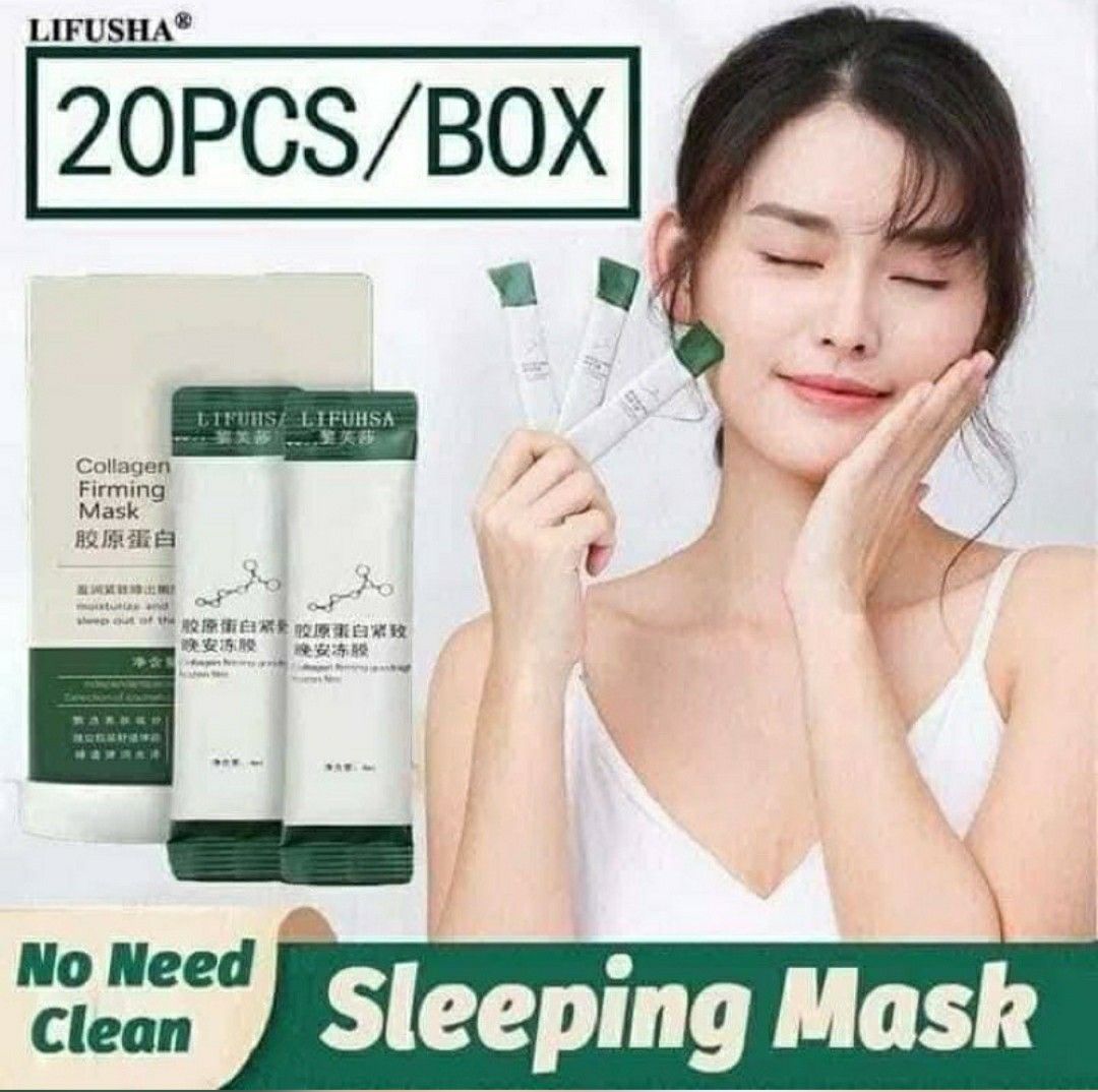 20pcs Collagen Sleeping Mask, Beauty & Personal Care, Face, Face Care ...