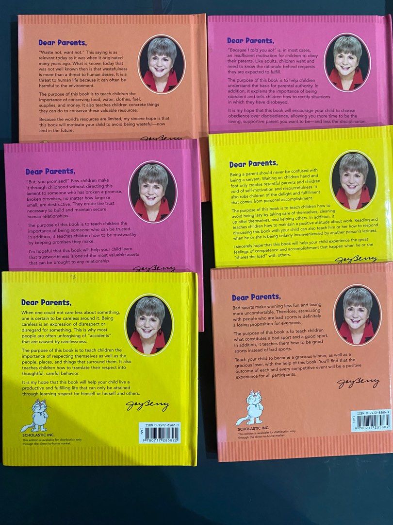 29 Book Set of Help Me Be Good By Joy Berry, Hobbies & Toys, Books ...