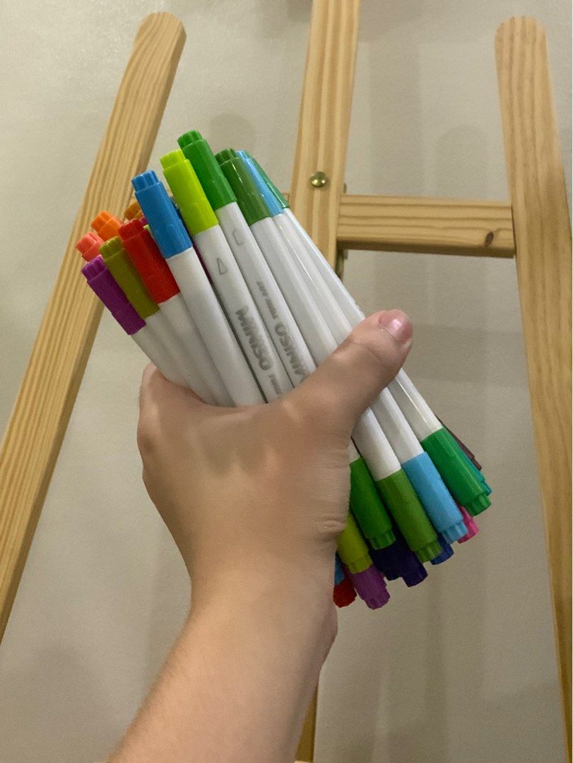 30 pcs Miniso Markers (Watercolor) Twin Art, Hobbies & Toys, Stationary ...