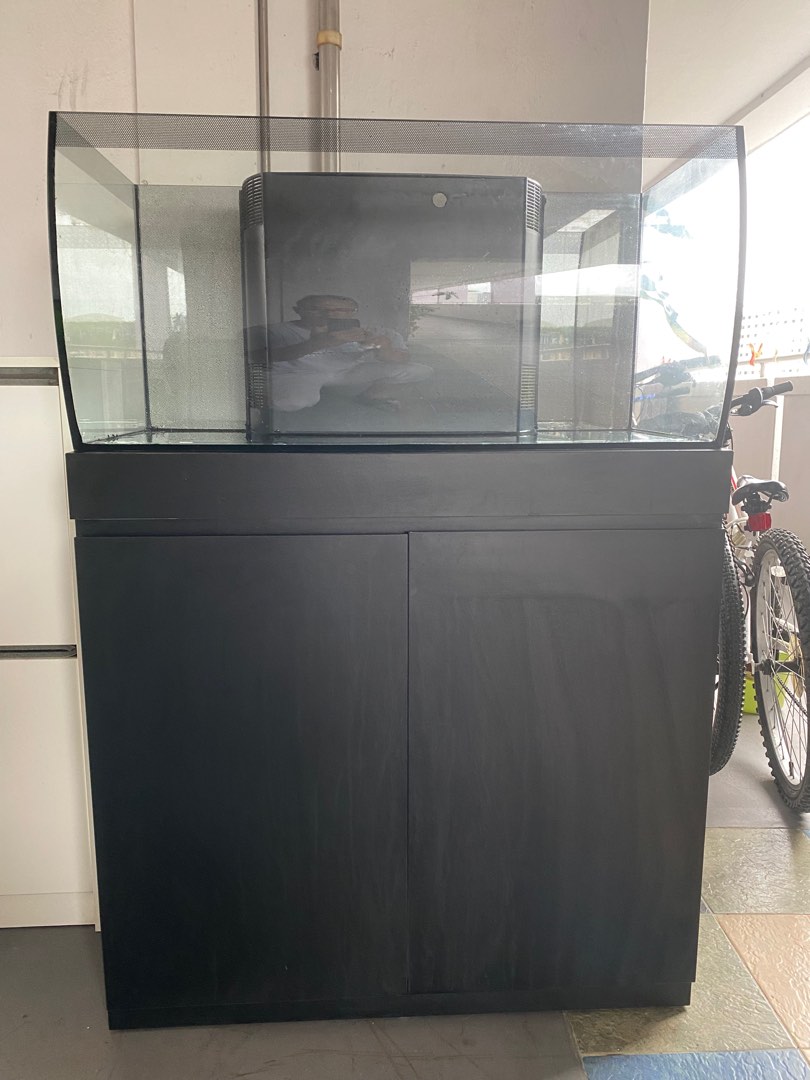 3ft curve fish tank with cabinet , Pet Supplies, Homes & Other Pet ...