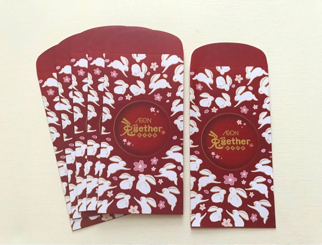 6pcs 2023 Aeon red packet / ang pow pao, Hobbies & Toys, Stationery ...