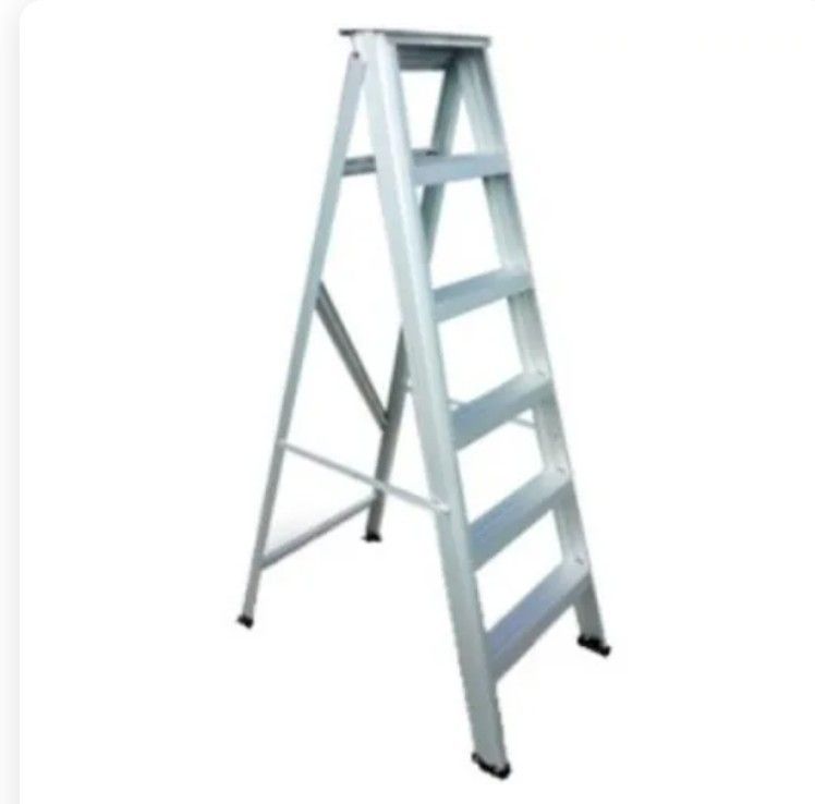7ft A-Ladder Aluminum, Furniture & Home Living, Home Improvement ...