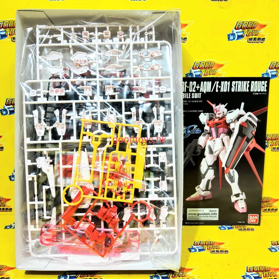 全新未砌 模型 BANDAI 高達 GUNDAM SEED 1/144 HG 模型 NO.176 MBF-02+AQM/E-X01 STRIKE ROUGE, 興趣及遊戲, 玩具 & 遊戲類 ...