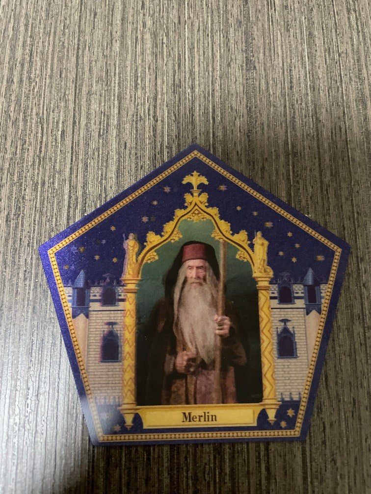 哈利波特 Harry Potter 巧克力蛙卡片 merlin, 興趣及遊戲, 收藏品及紀念品, 明星周邊 - Carousell