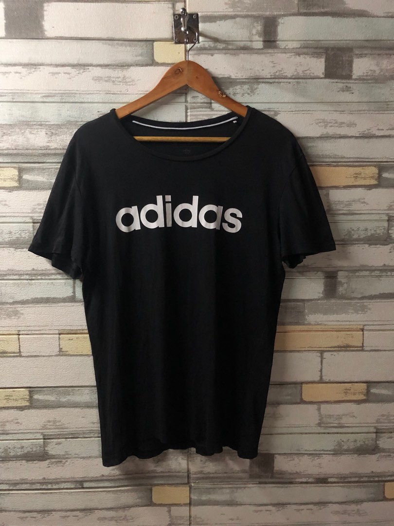 Adidas Script Tee, Men's Fashion, Tops & Sets, Tshirts & Polo Shirts on ...