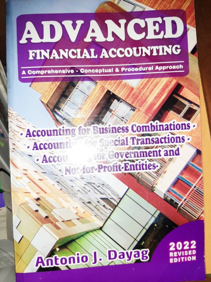 Advance Financial Accounting (AFAR) by Antonio Dayag 2022 Ed., Hobbies ...