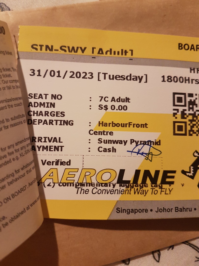 Aeroline ticket to KL, Tickets & Vouchers, Local Attractions ...