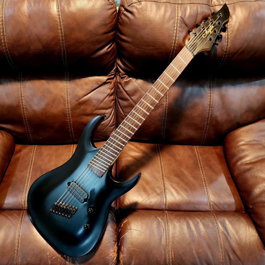 Agile Pendulum Gen 1 72527 7 String Electric Guitar Fanned Fret ...
