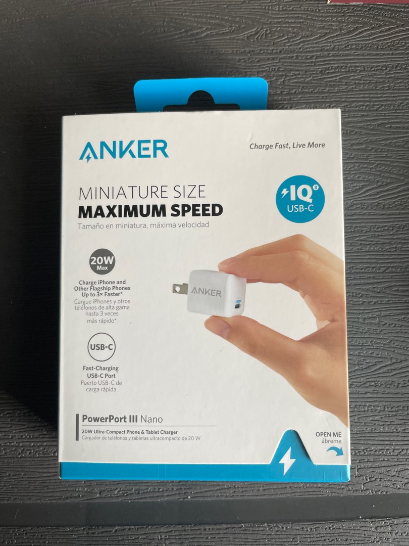 Anker PowerPort III Nano Charger/Adapter Apple, Mobile Phones & Gadgets ...
