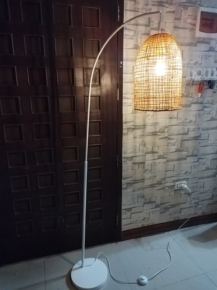 Anko Rattan Shade Floor Lamp, Furniture & Home Living, Furniture, Other ...