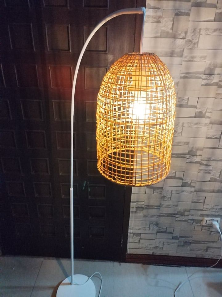 Anko Rattan Shade Floor Lamp, Furniture & Home Living, Furniture, Other ...