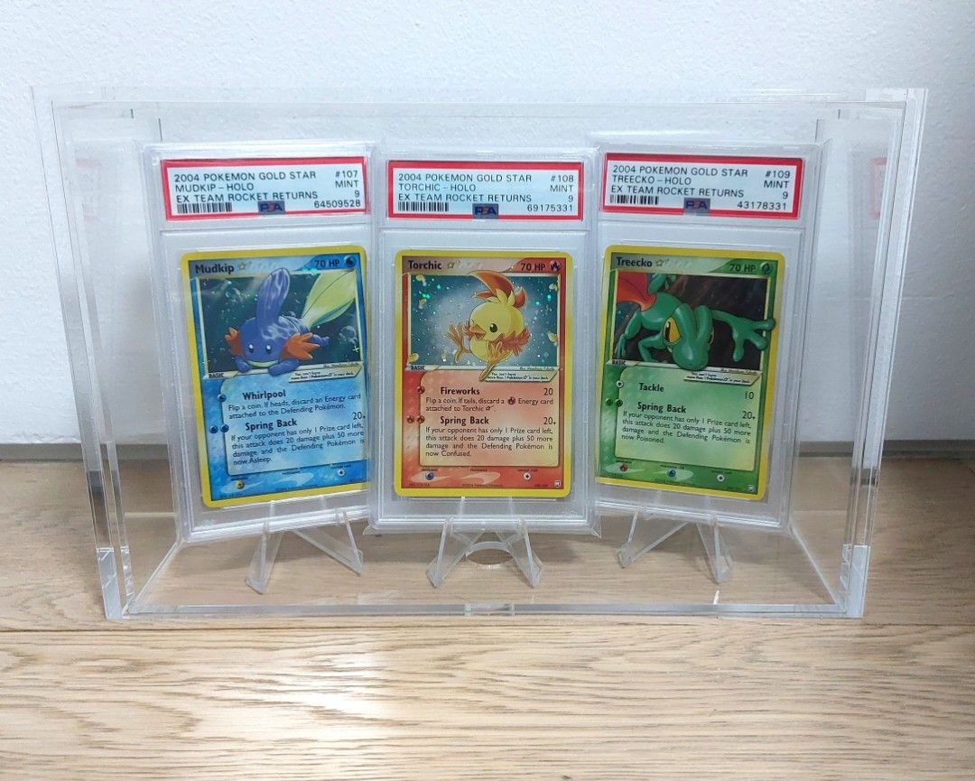 Acrylic Display Case for Pokemon Graded (PSA / BGS / CGC) Slabs ...
