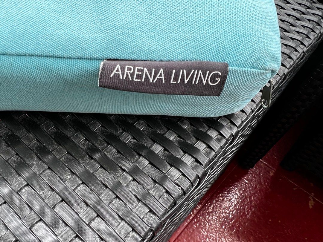 Outdoor furniture: Arena Living Splendor Armchair Set, Blue Cushions ...