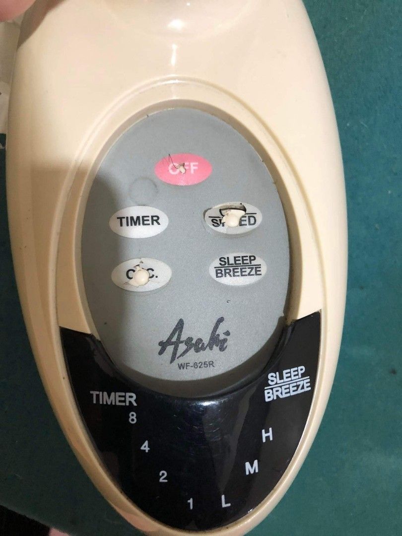 Asahi Wall Fan with remote, Furniture & Home Living, Lighting & Fans ...