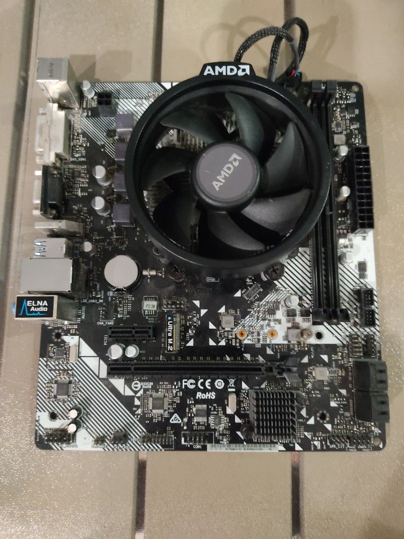 Asrock A320M-HDV motherboard and Ryzen 5 2600 CPU, Computers & Tech ...