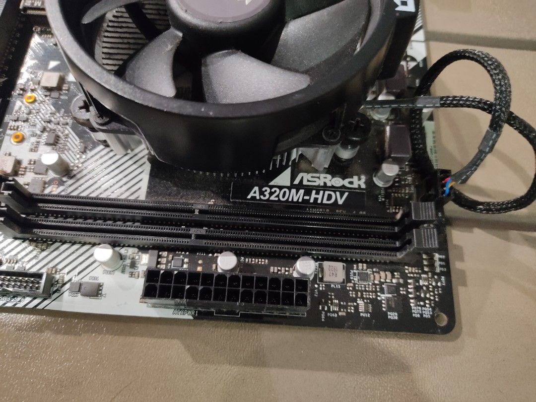 Asrock A320M-HDV motherboard and Ryzen 5 2600 CPU, Computers & Tech ...