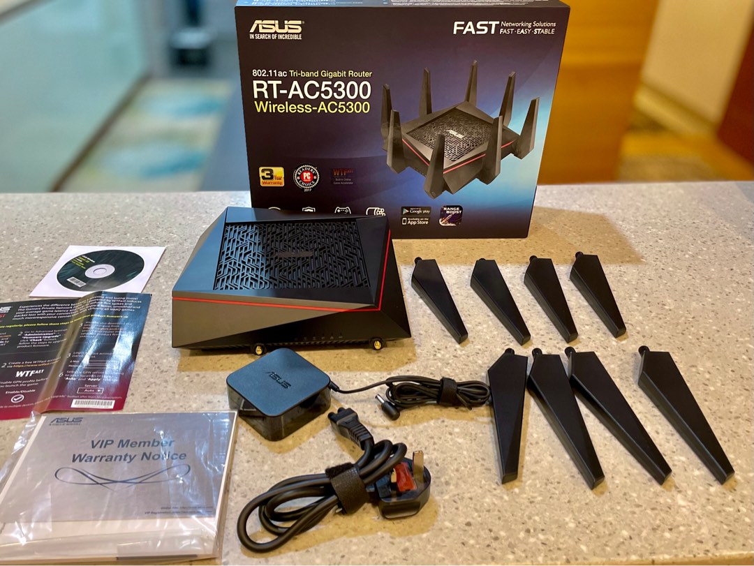 ASUS RT-AC5300 Tri-band Gigabit Router, Computers & Tech, Parts ...