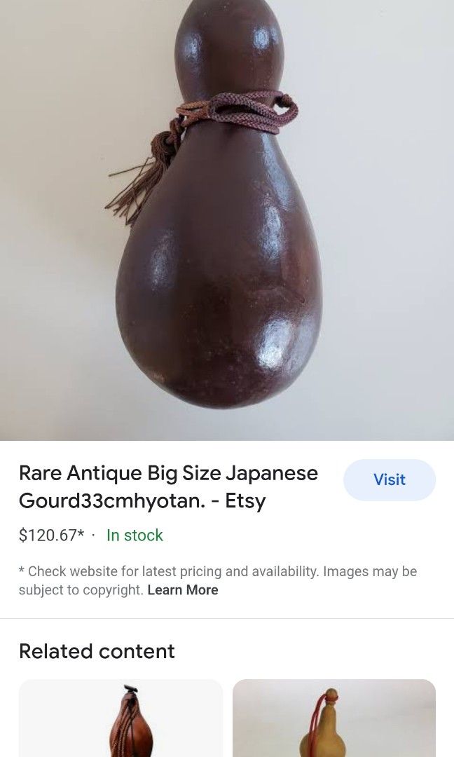 Authentic Hyotan Gourd and Porcelain Gourd, Hobbies & Toys, Memorabilia ...