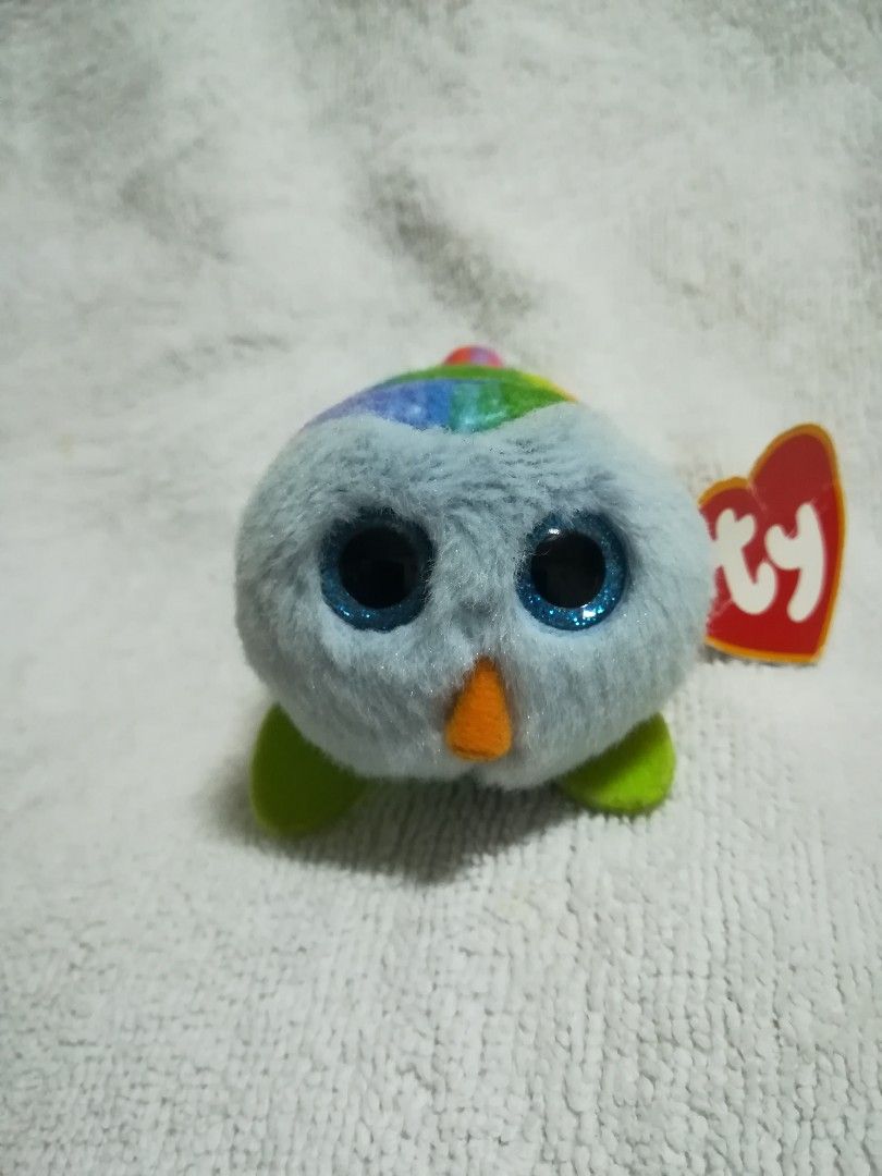 Authentic TY Teeny Glitter Eyes Collection - Light Blue Face Mimi the ...