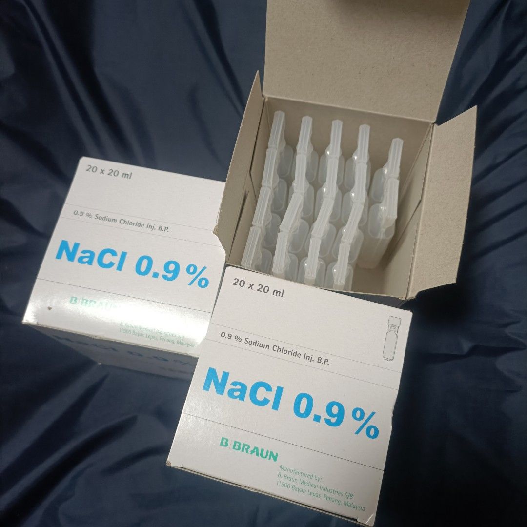 B Braun NaCI Sodium Chloride 0.9%, Health & Nutrition, Medical Supplies ...