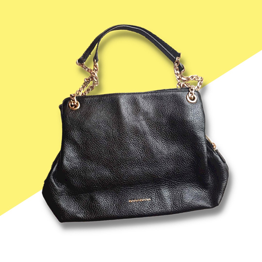 BanaBana Double Chain tote bag, Women's Fashion, Bags & Wallets, Tote ...