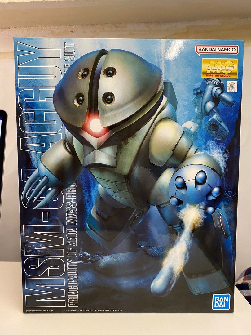 BANDAI MG 1/100 MSM-04 AUGUY 龜霸 自護水產 機動戰士高達0079 高達模型, 預購 - Carousell