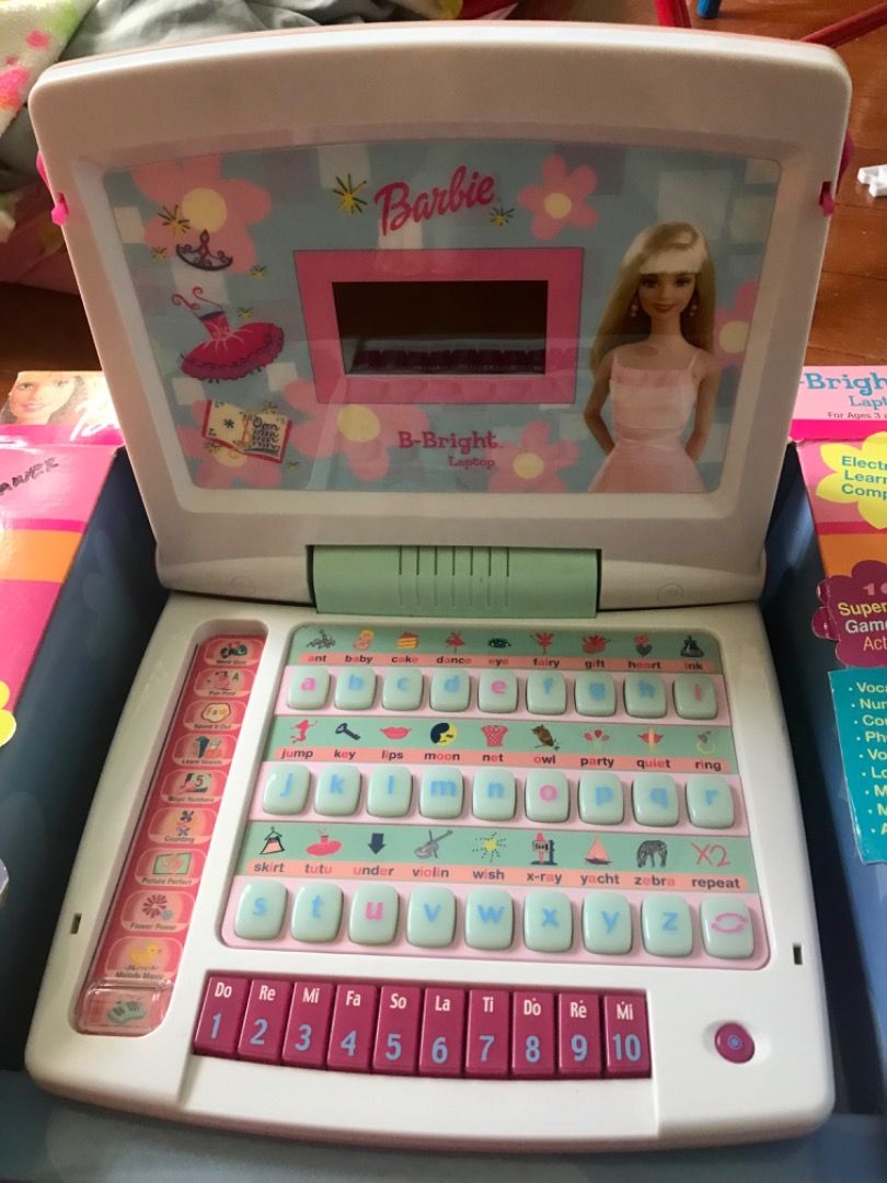 Barbie educational laptop, Hobbies & Toys, Toys & Games on Carousell