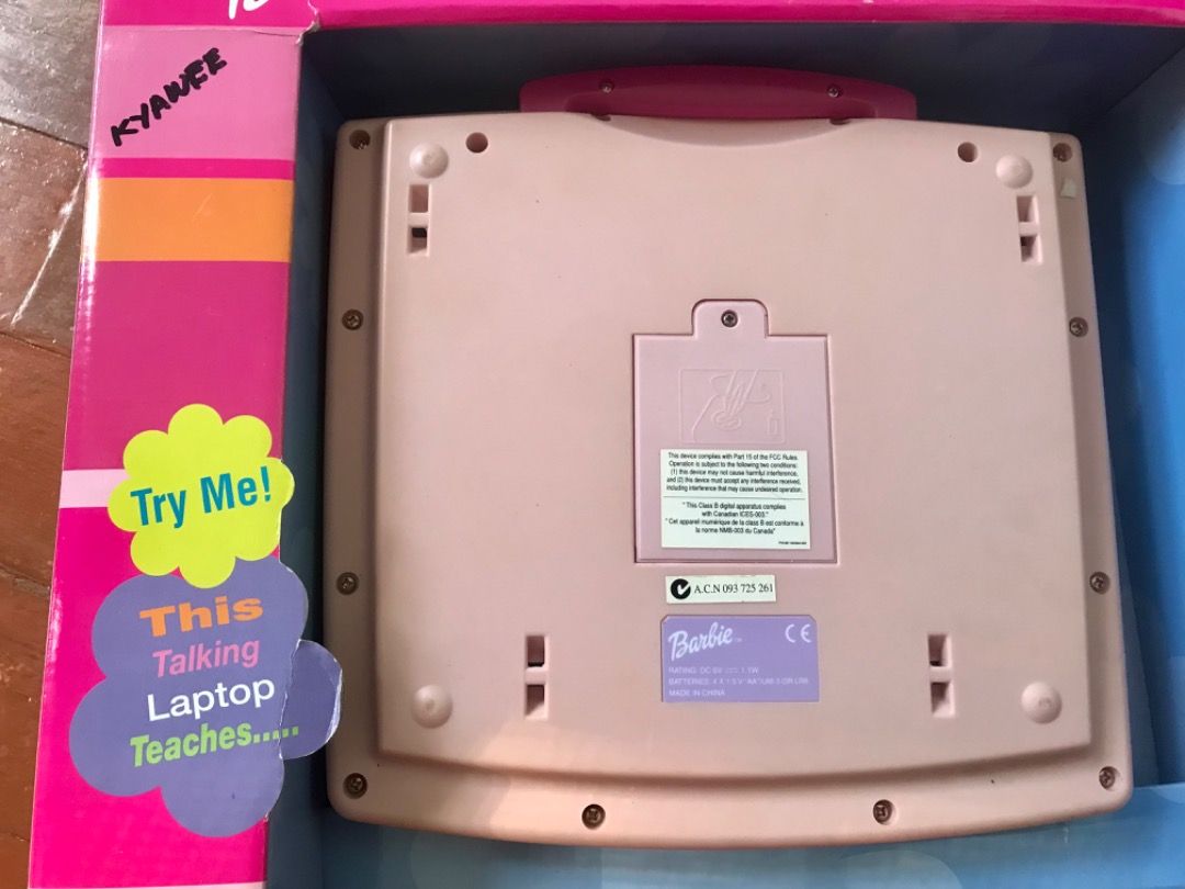 Barbie educational laptop, Hobbies & Toys, Toys & Games on Carousell
