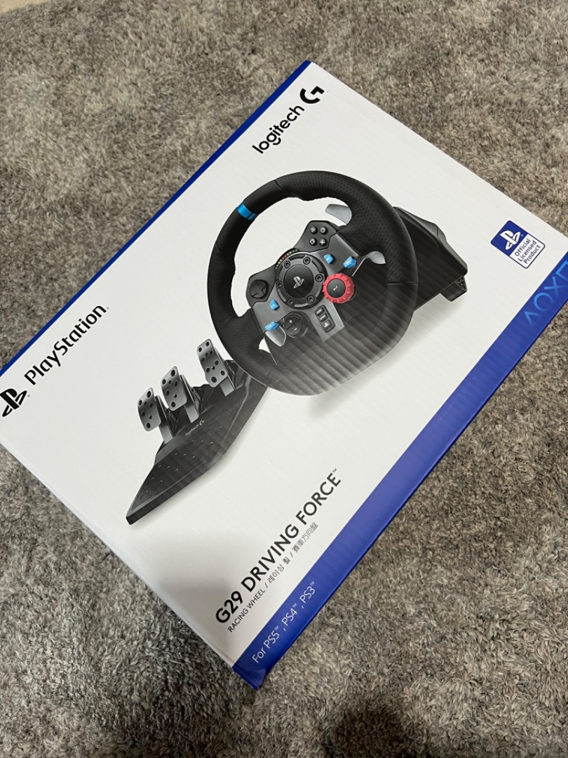 BN Logitech g29 racing gaming wheel, Video Gaming, Gaming Accessories ...