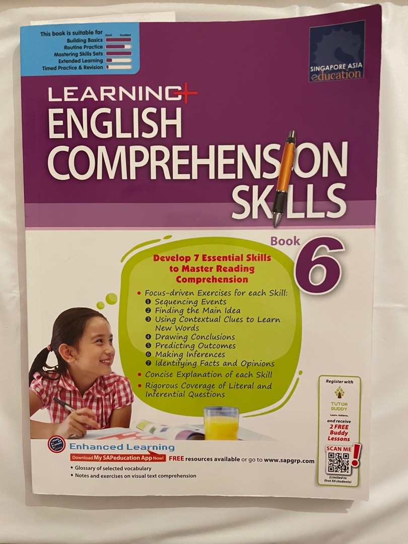 Brand New P6 PSLE English Comprehension Skills Book 6, Hobbies & Toys ...