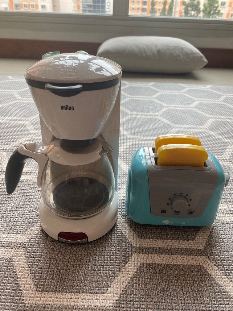 Braun coffee machine and toast toys (almost new), Babies & Kids, Infant ...