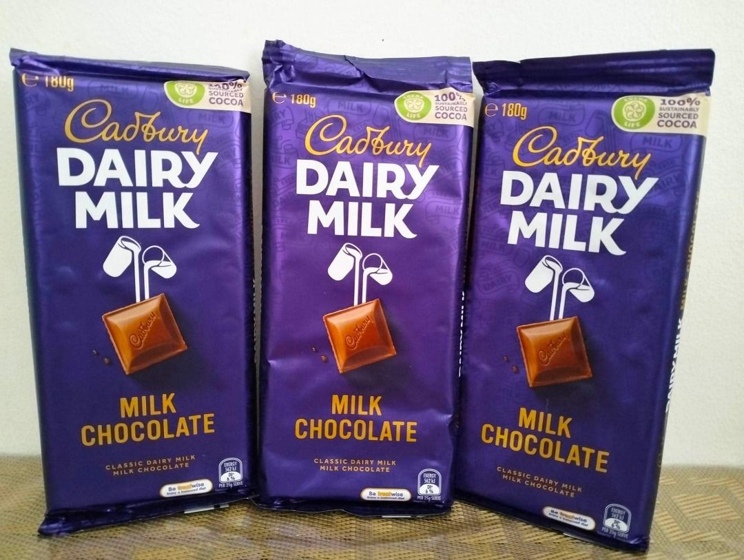 Cadbury Milk Chocolate bar, Food & Drinks, Other Food & Drinks on Carousell