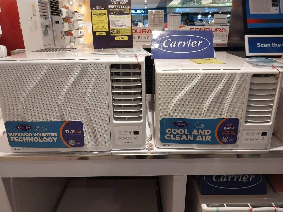 CARRIER WINDOW TYPE INVERTER AND NON INVERTER,BRAND NEW STOCKS AND ...