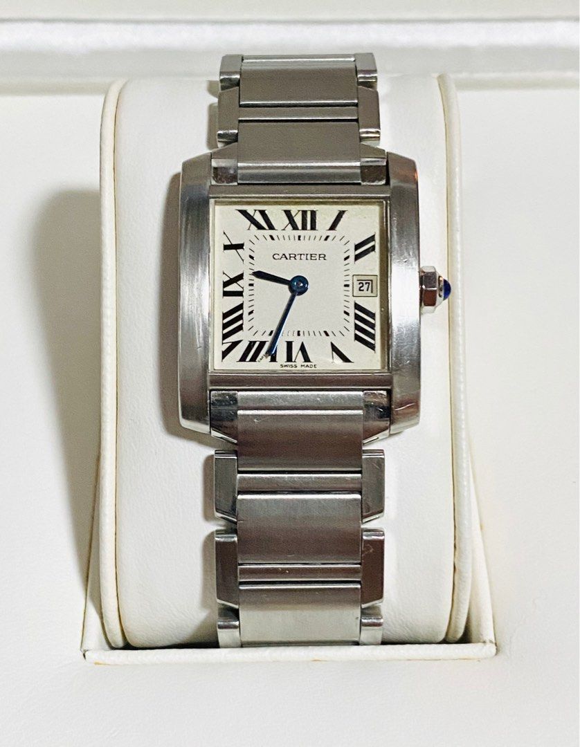 Cartier tank Mens, Luxury, Watches on Carousell