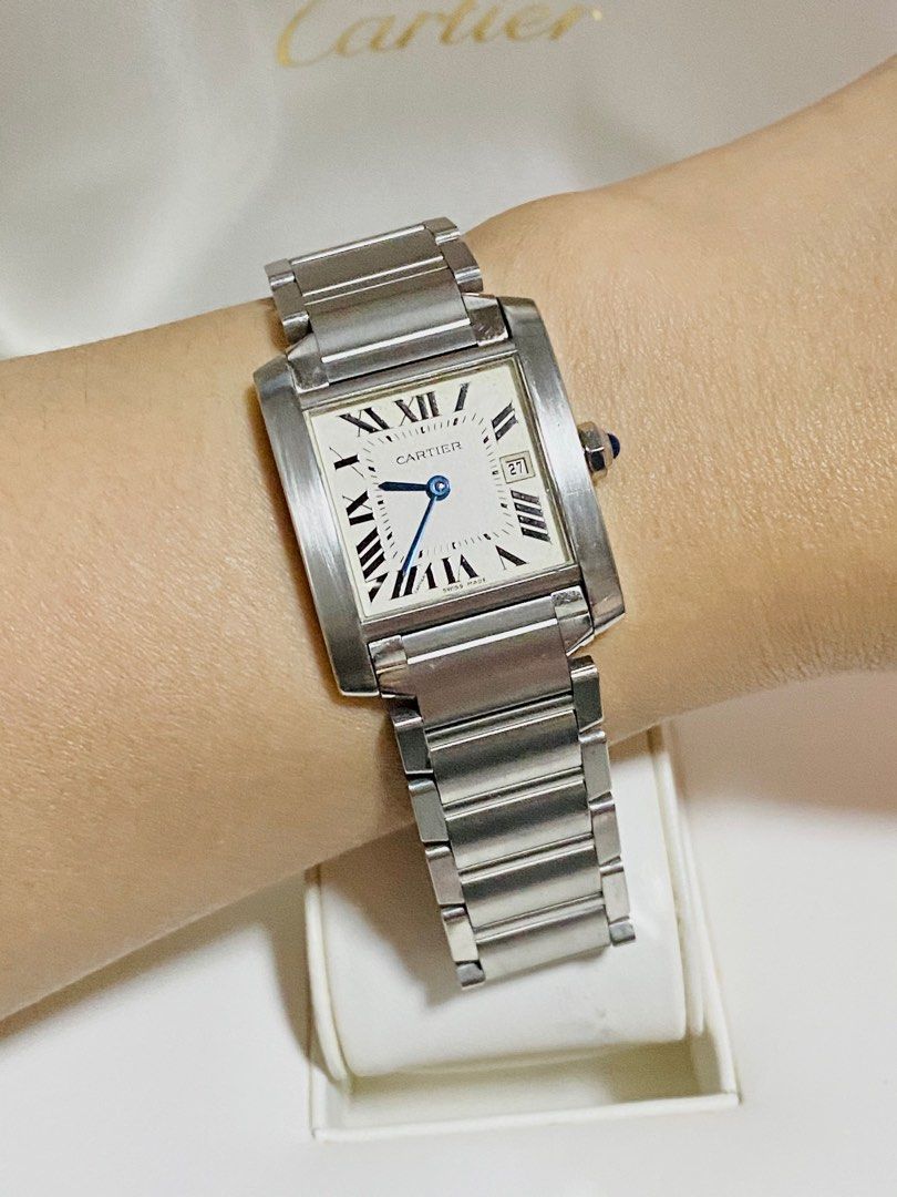 Cartier tank Mens, Luxury, Watches on Carousell