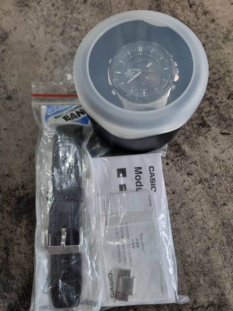 Casio Edifice Twin Sensor (compass/thermometer) , Men's Fashion ...