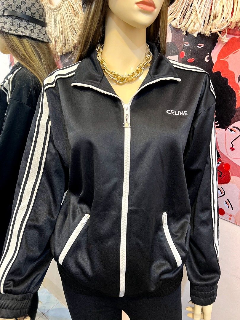 CELINE ZIP UP HOODIE JACKET BLACK, Luxury, Apparel on Carousell