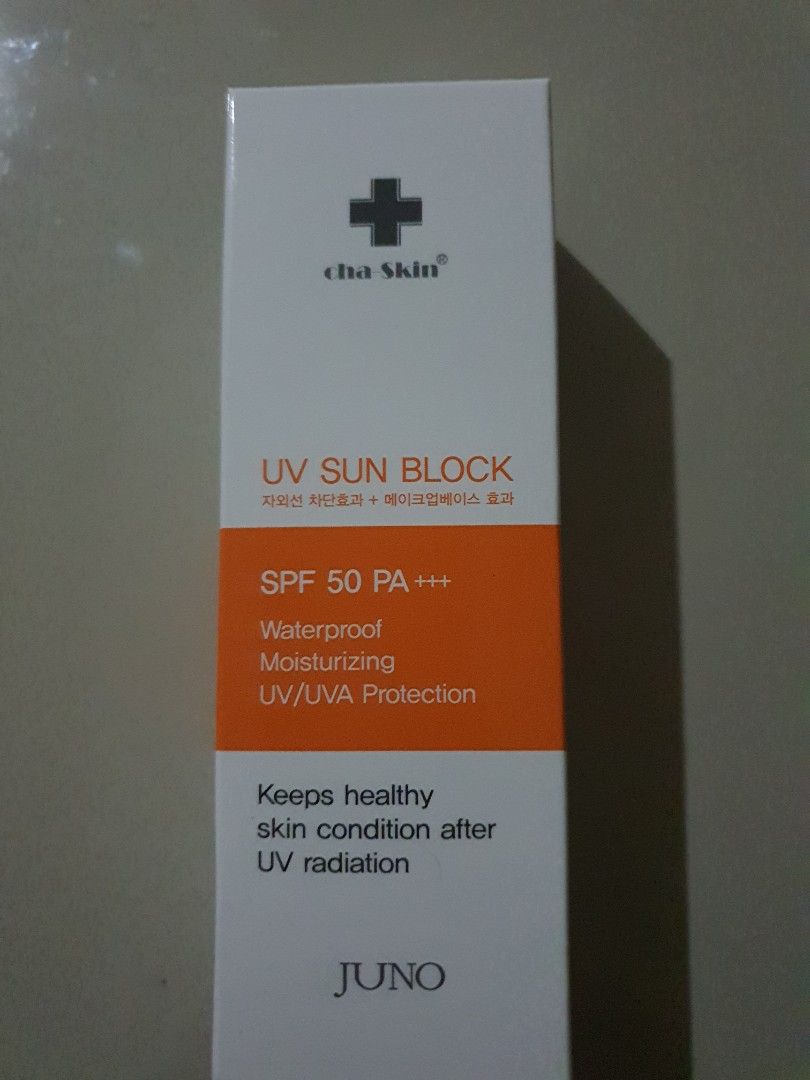 CHA SKIN UV SUN BLOCK SPF 50 PA+++, Beauty & Personal Care, Face, Face ...