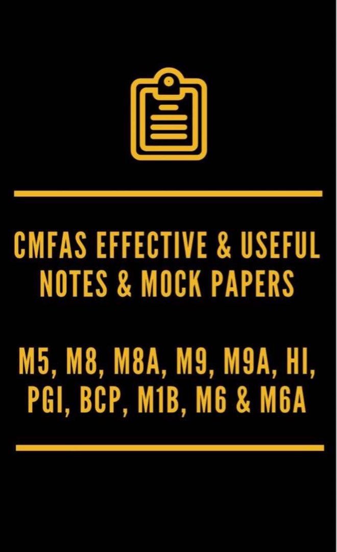 CMFAS EXAM & MOCK PAPER FULL SETS, Hobbies & Toys, Books & Magazines ...