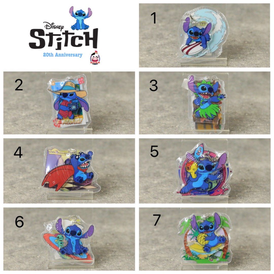 CPCM Disney Stitch 20th Anniversary Figurines/Keychains/LED Lights ...