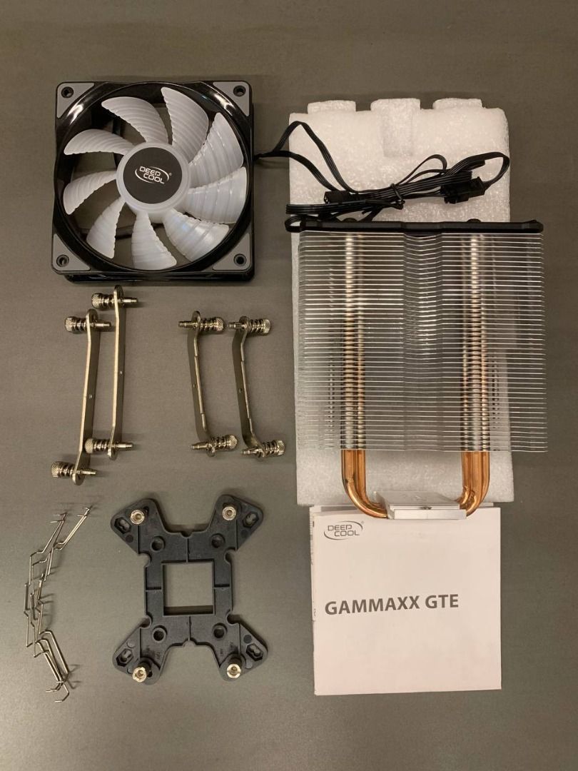 DEEPCOOL GAMMAXX GTE RGB 120mm Tower CPU Cooler, Computers & Tech ...