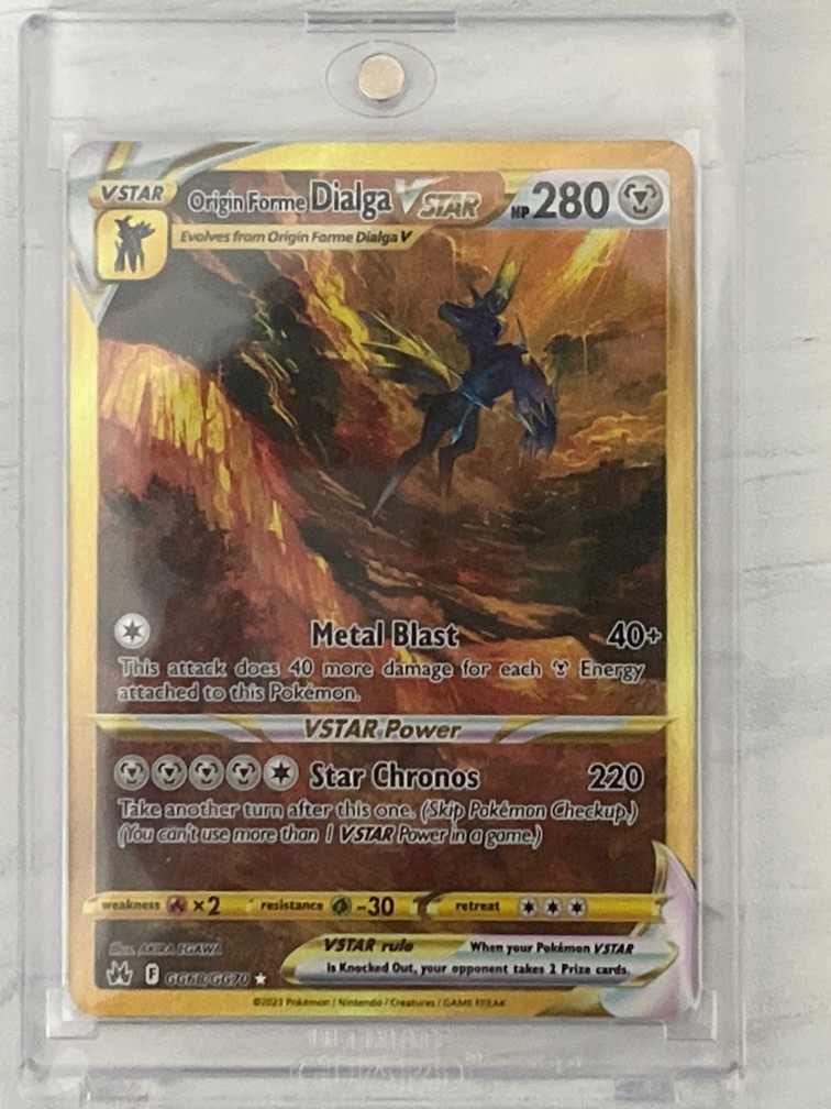 Dialga vstar gold (Crown zenith ), Hobbies & Toys, Toys & Games on ...