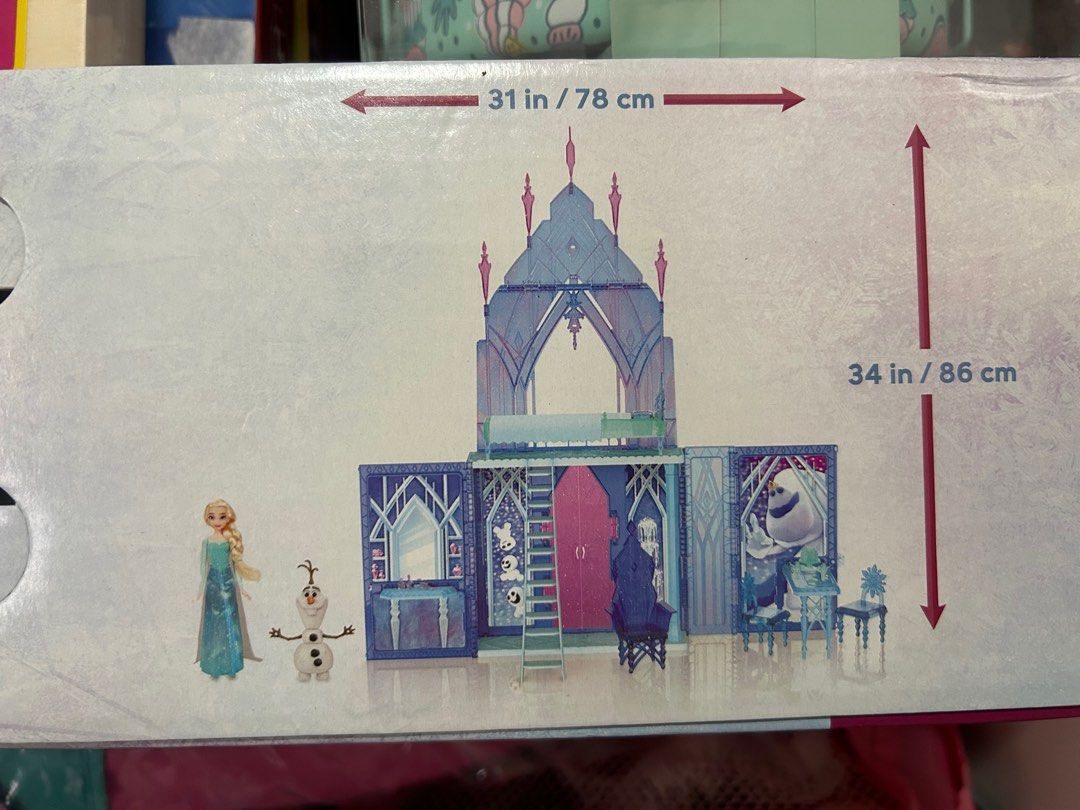 Disney's Frozen Elsa's Fold and Go Ice Palace Castle Playset, Doll ...