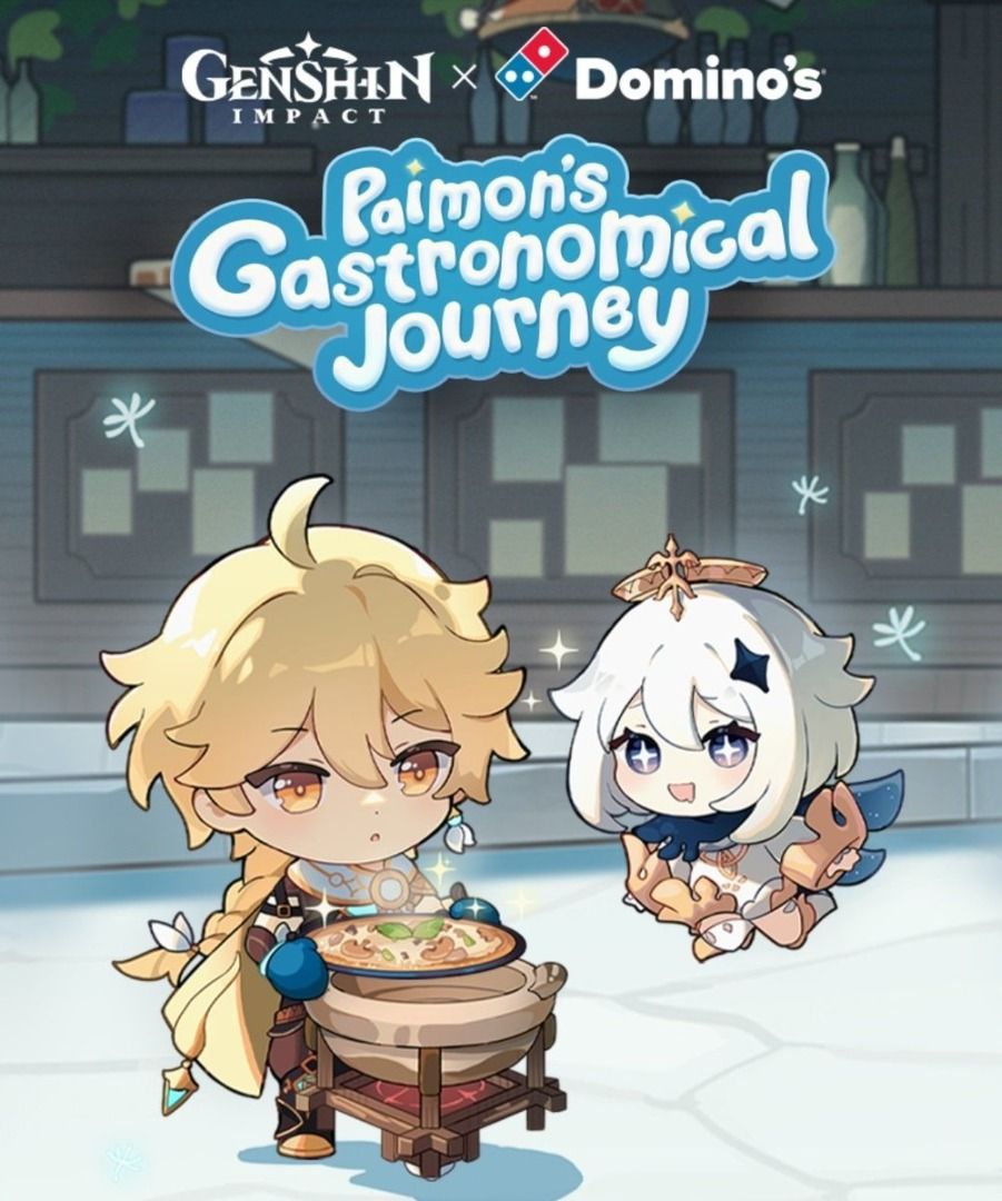 Domino's Pizza Genshin Impact Traveller & Paimon Official Event Badge Pin, Hobbies & Toys ...