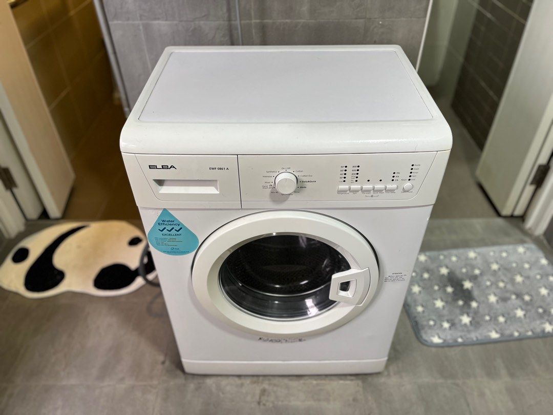 White Elba 6kg Front Loading Washing Machine EWF 0861 A Laundry ...