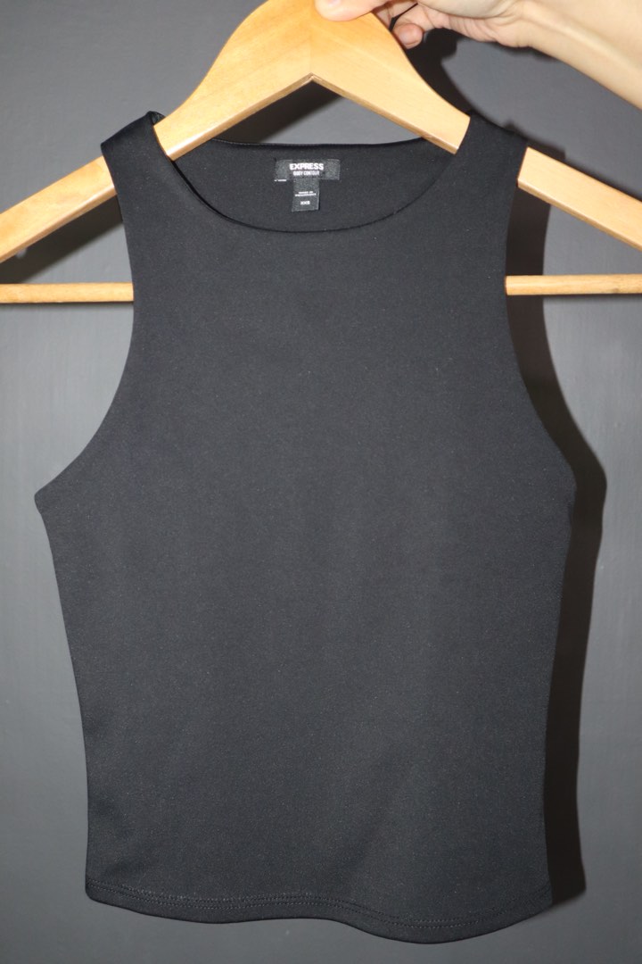 Express Body Contour Basic Halter Top, Women's Fashion, Tops ...